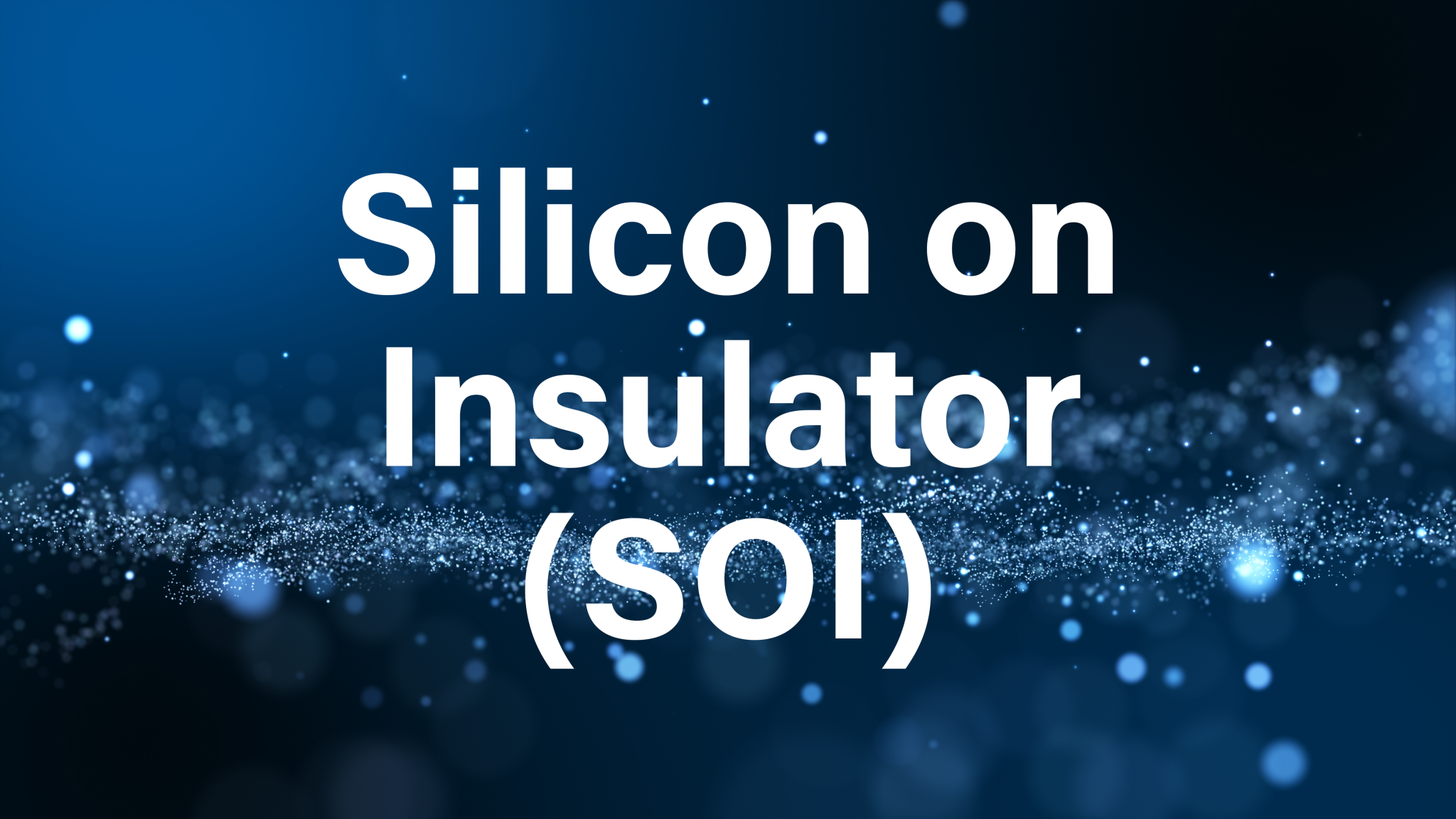 Three projects with SOI technology that AED Vantage manages today ...